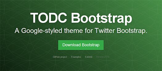 Free Google Styled Theme For Twitter Bootstrap: TODC Bootstrap | Greepit