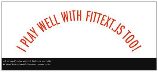 Lightweight jQuery plugin to Set Type/Text on a Circle - Circletype.js | Greepit