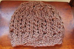 Chunky Knit Fall Hat Free Pattern Open Lace Design By JJCrochet