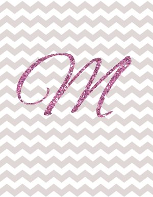 Chevron Backgrounds With Initials
