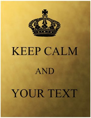 Keep Calm Template