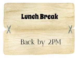 FREE Editable and Printable Out to Lunch Sign | Instant Download