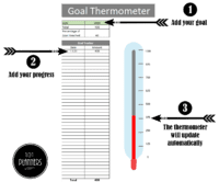 Free printable goal tracker | Many options and designs