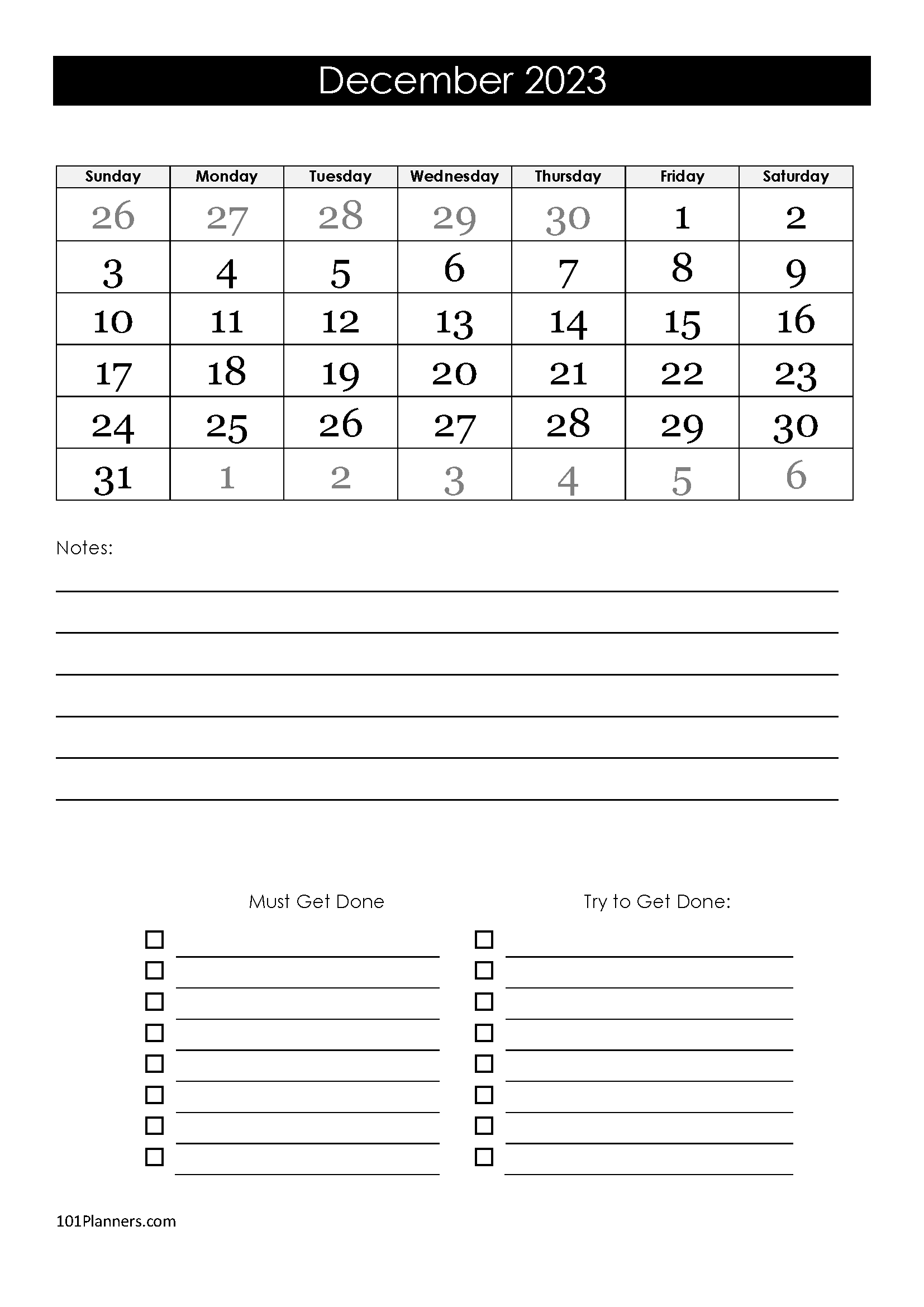 December 2022 Calendar | Instant download