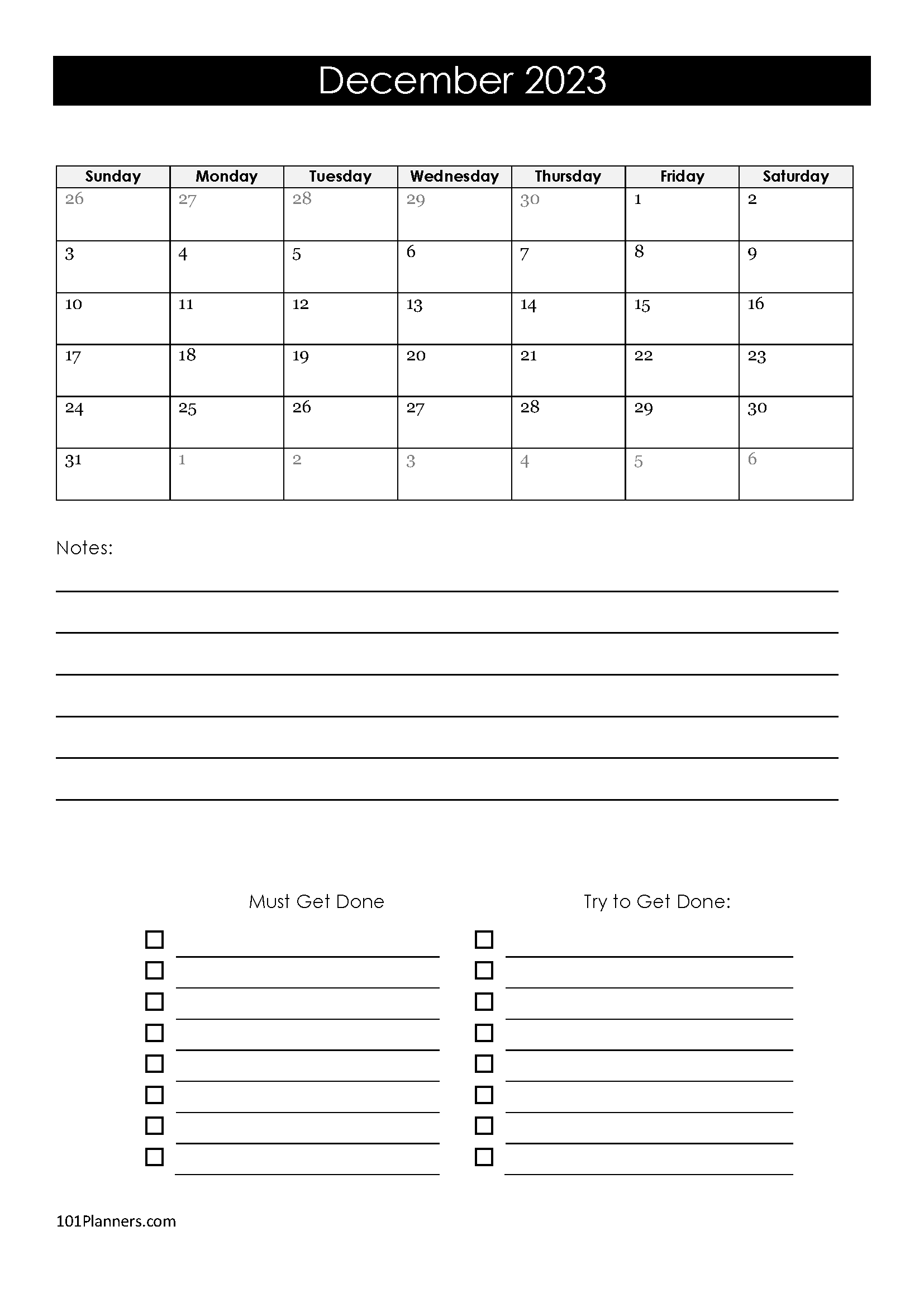 December 2022 Calendar | Instant download