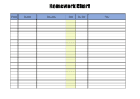 FREE Printable Homework Planner Template | PDF, Word, Excel or Jpg