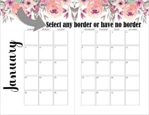 Free Printable January 2022 Calendar | Customize Online