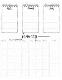 FREE Monthly Calendar | Word, PDF, Excel or 101 Different Borders