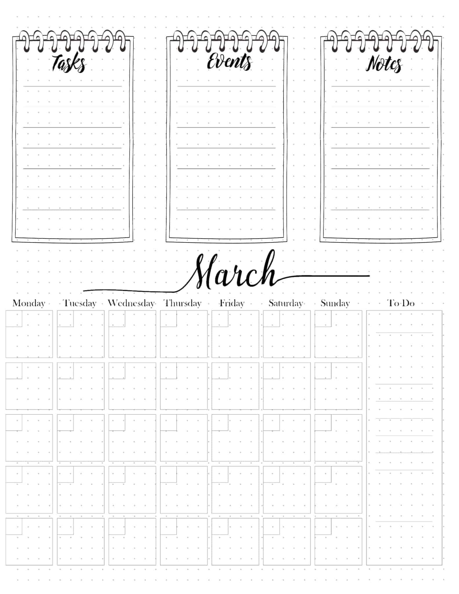 Free Printable March 2024 Calendar | Customize Online