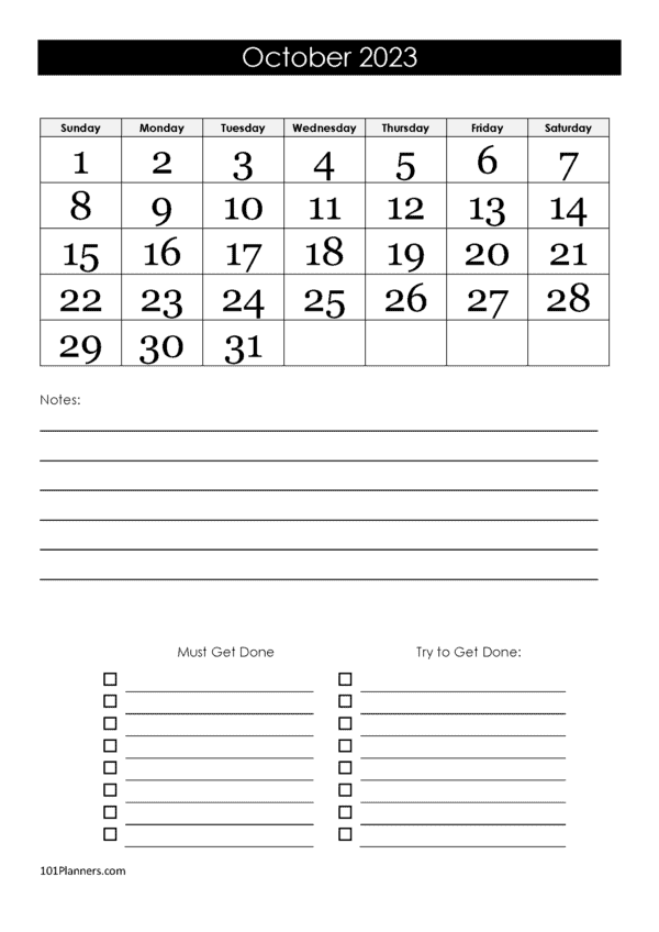 Free Printable October 2024 Calendar | Customize Online
