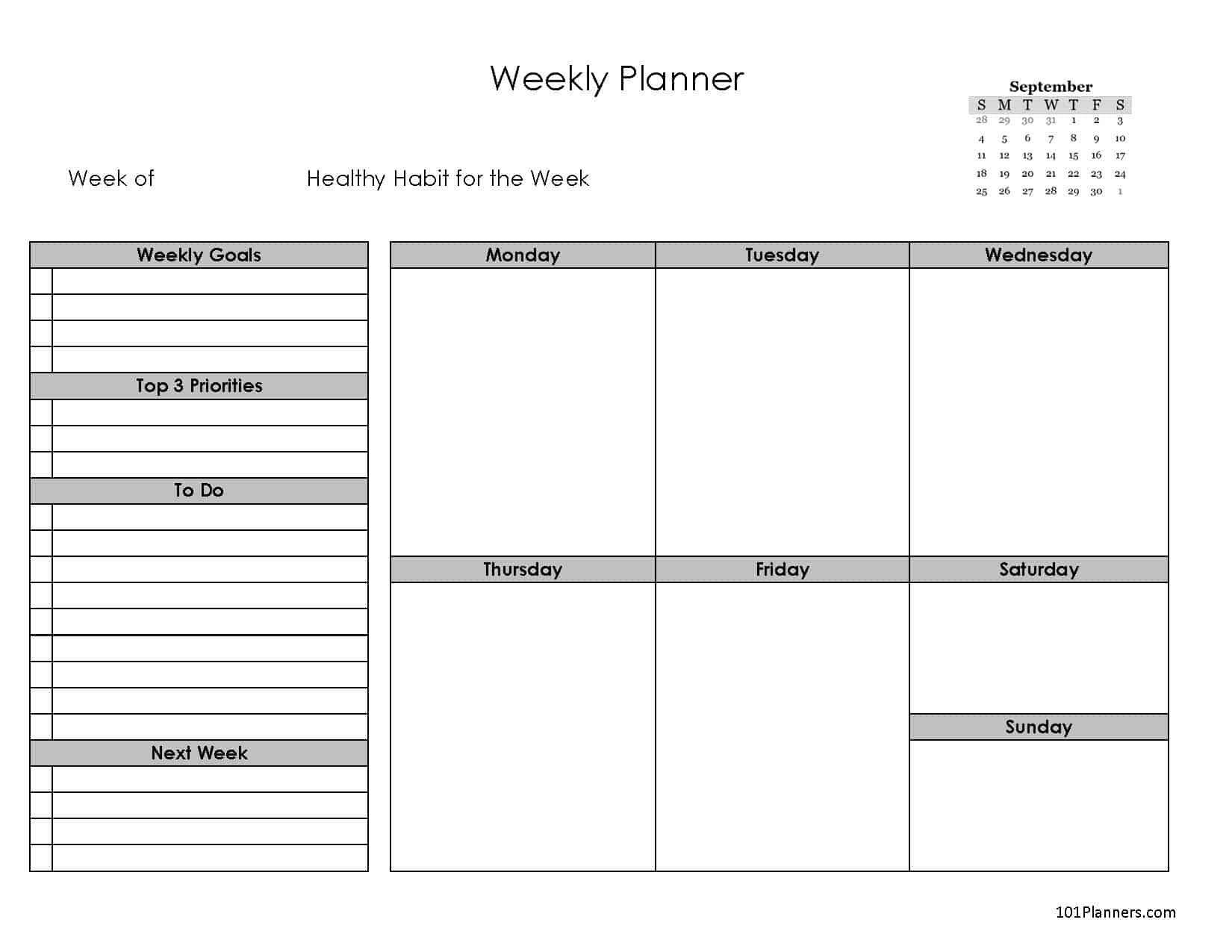 Free Printable September 2024 Calendar | Customize Online