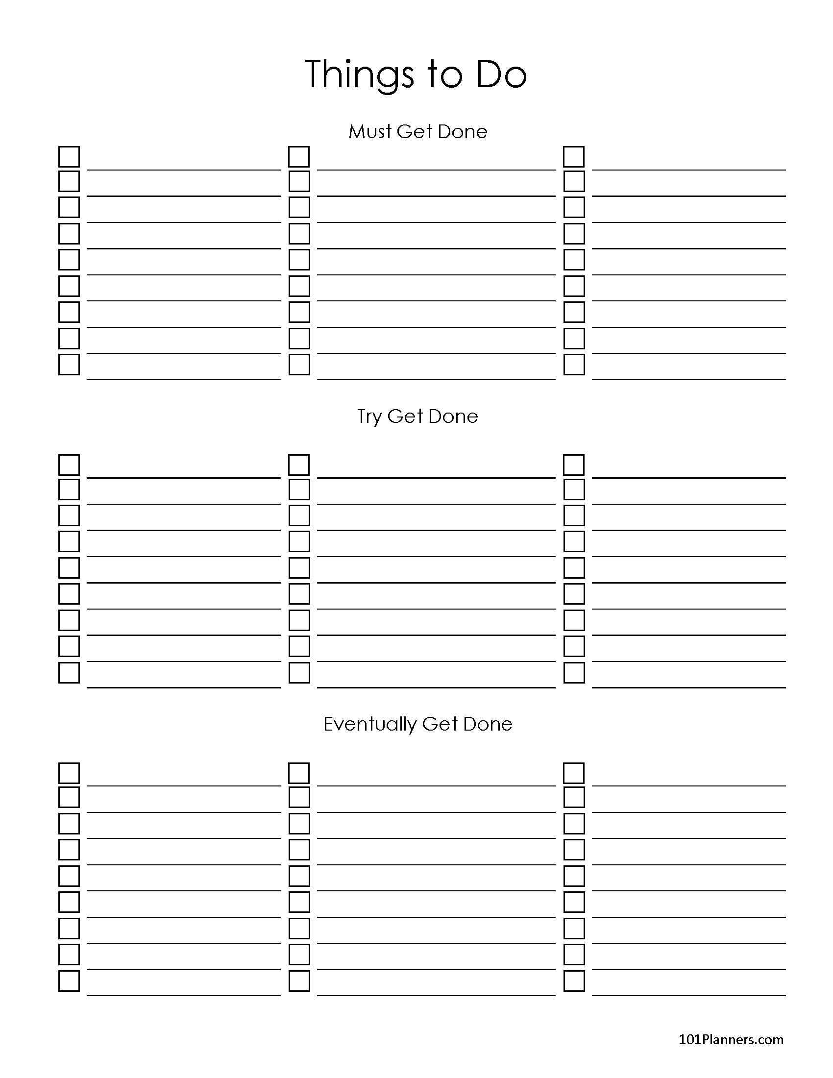 FREE Checklist Template Word