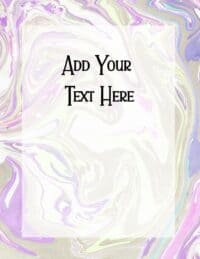 FREE Marble Binder Cover that can be Customized Online