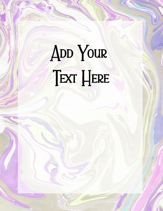 FREE Marble Binder Cover that can be Customized Online