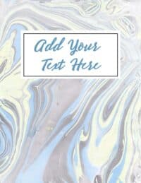 FREE Marble Binder Cover that can be Customized Online