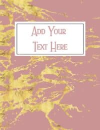 FREE Marble Binder Cover that can be Customized Online