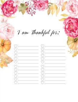 Thankful Template Printable