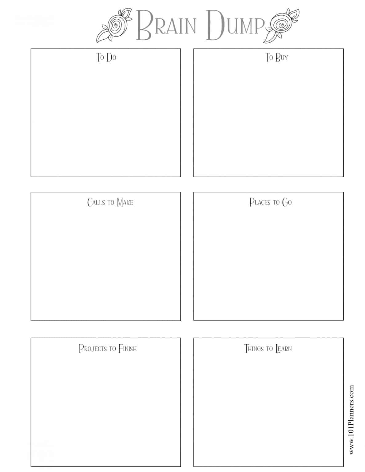 Brain Dump | How and Why to do a Brain Dump | Free Printable