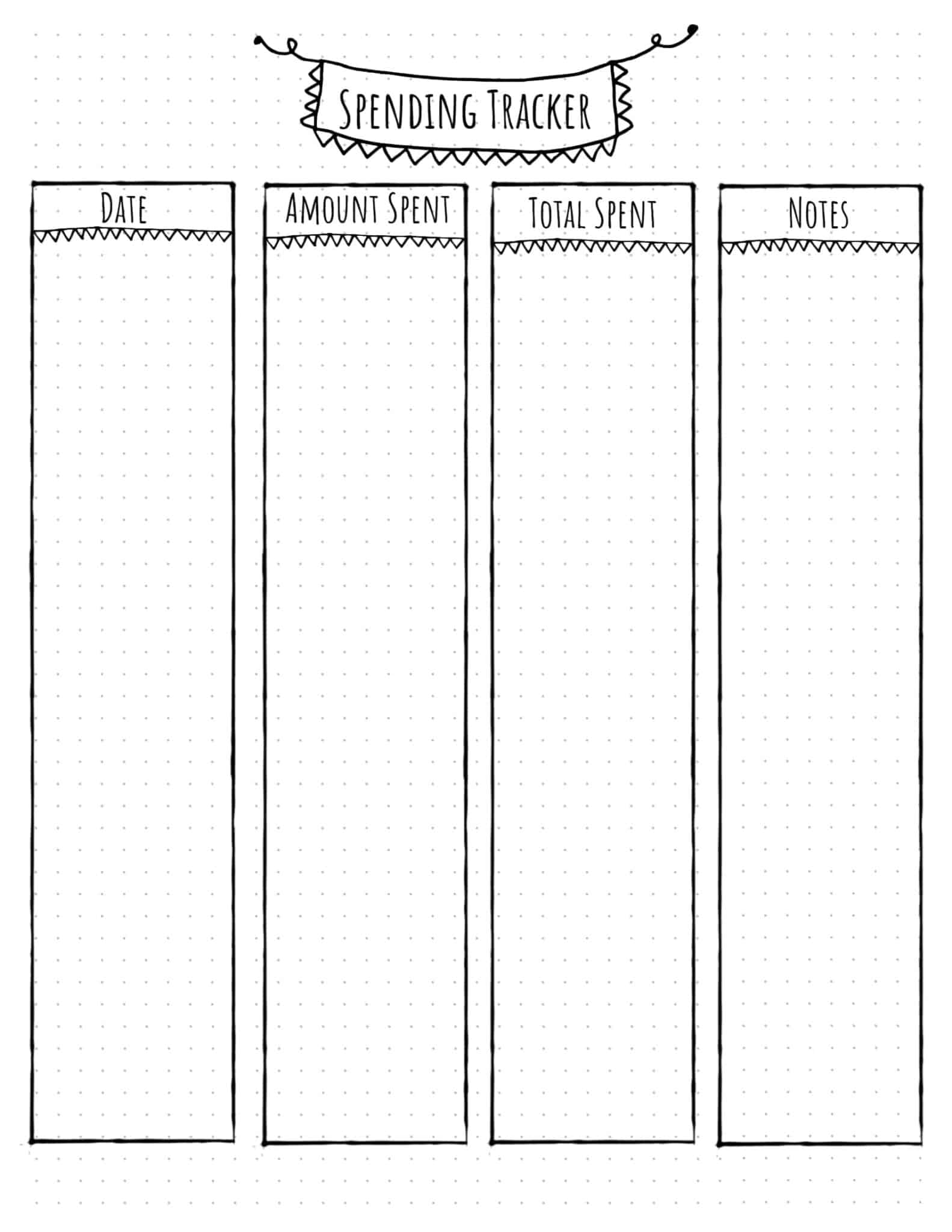 FREE Expense Tracker Printable | Customize Online