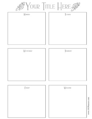 FREE Printable and Customizable Calendar Journal
