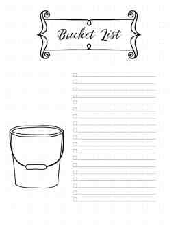 Free Bucket List Printable Customize Online Print At Home