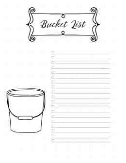 Bucket List Printables Printable Word Searches