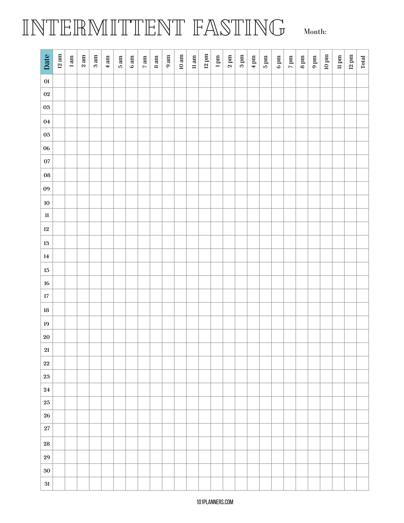 FREE Printable Meal Plan Template | Customize Before You Print