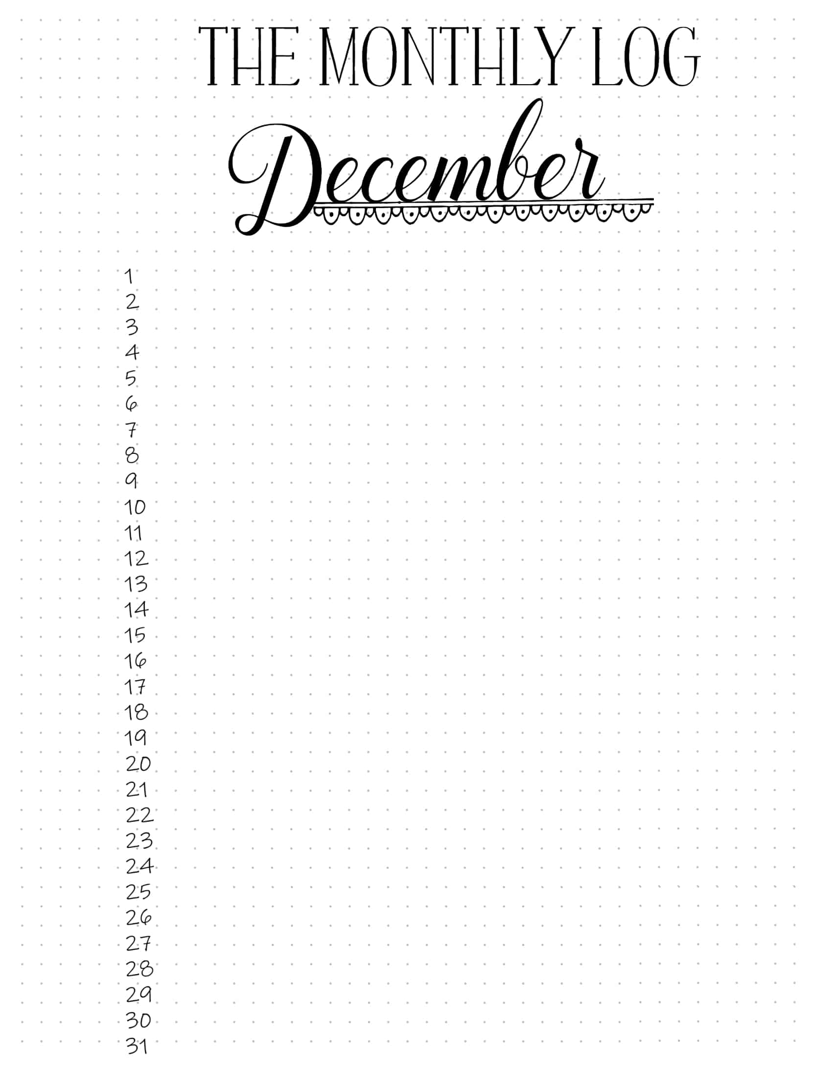 FREE Monthly Planner | Edit online and print at home