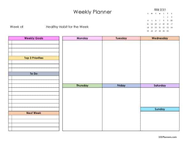 FREE Printable Monthly Calendar | Word, PDF, Excel or Designer