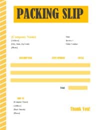 FREE Shipping Slip Template | Word, Excel & Typeable PDF