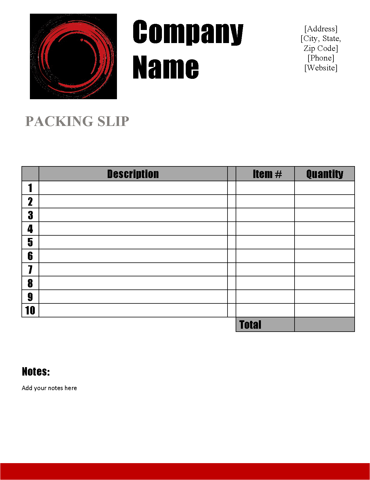FREE Shipping Slip Template | Word, Excel & Editable PDF