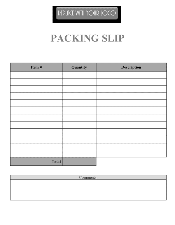 FREE Shipping Slip Template | Word, Excel & Typeable PDF