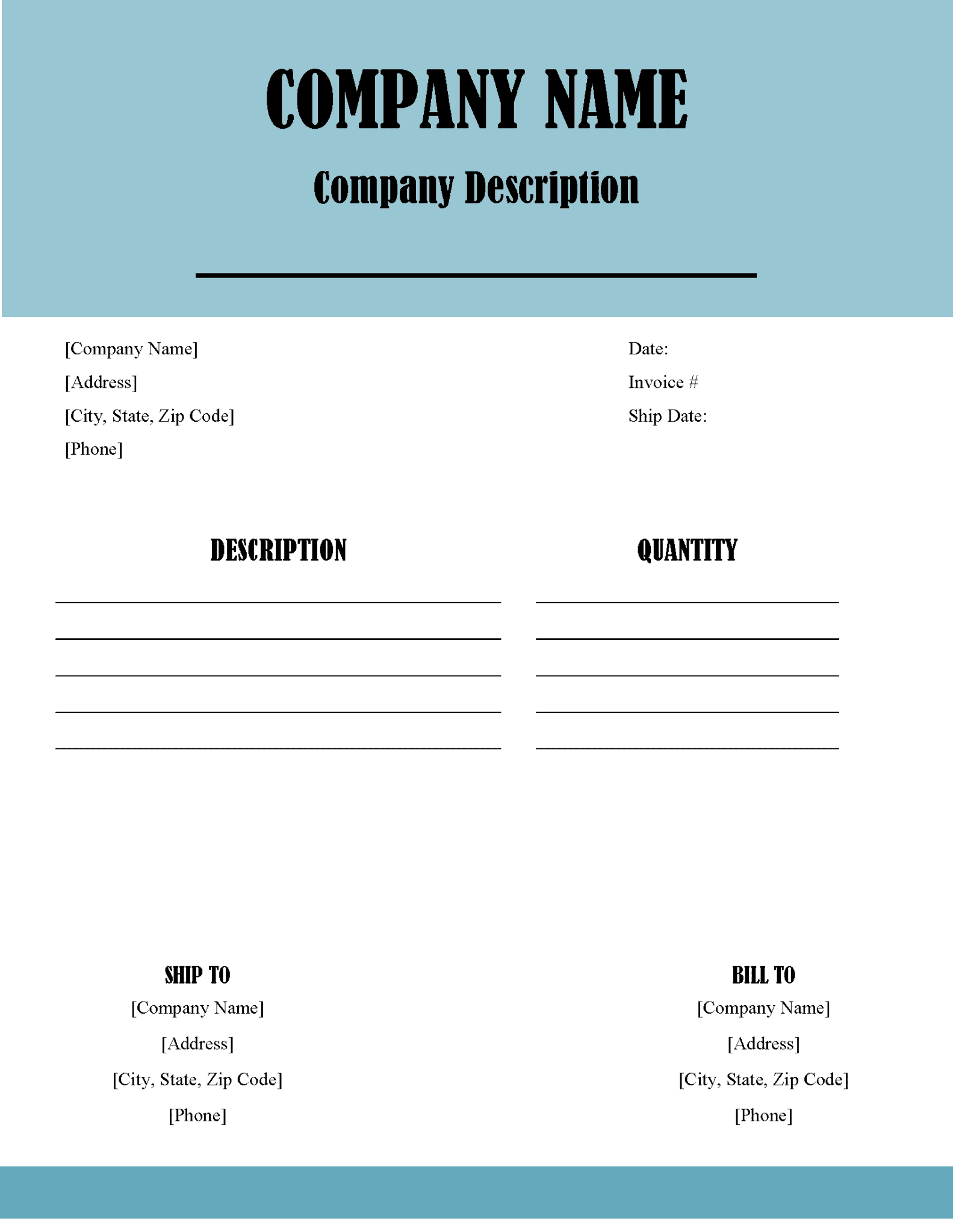 FREE Shipping Slip Template | Word, Excel & Typeable PDF
