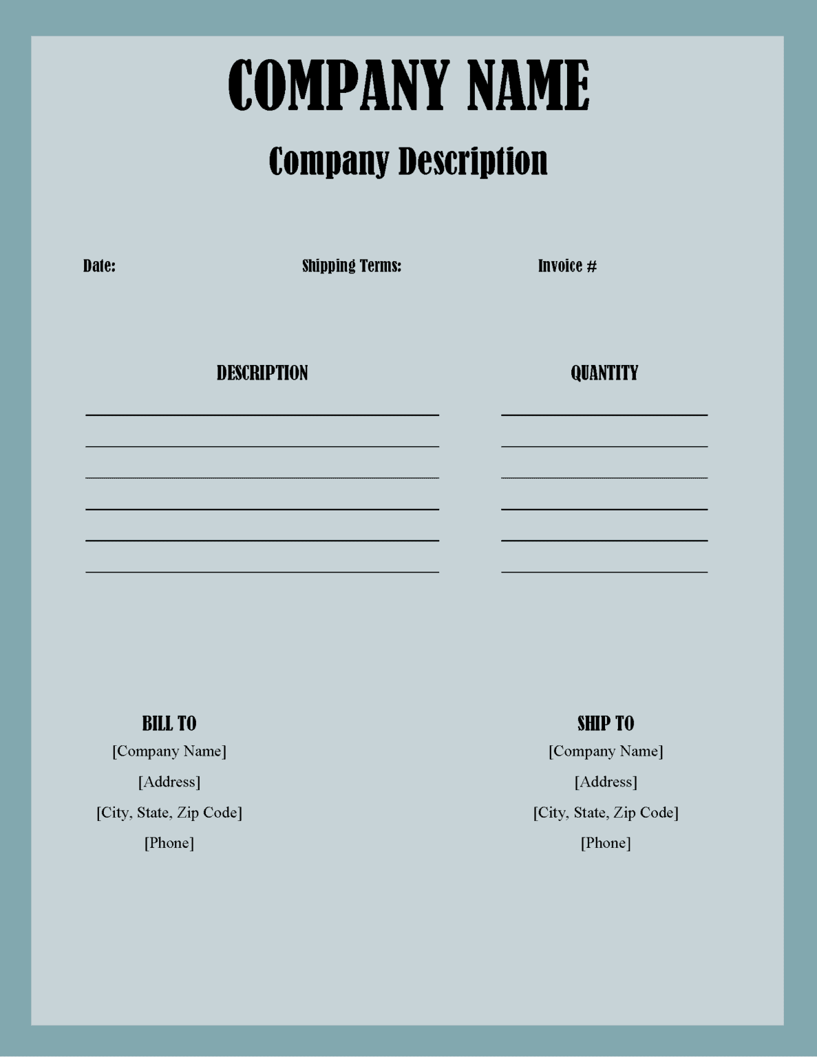 FREE Shipping Slip Template | Word, Excel & Typeable PDF