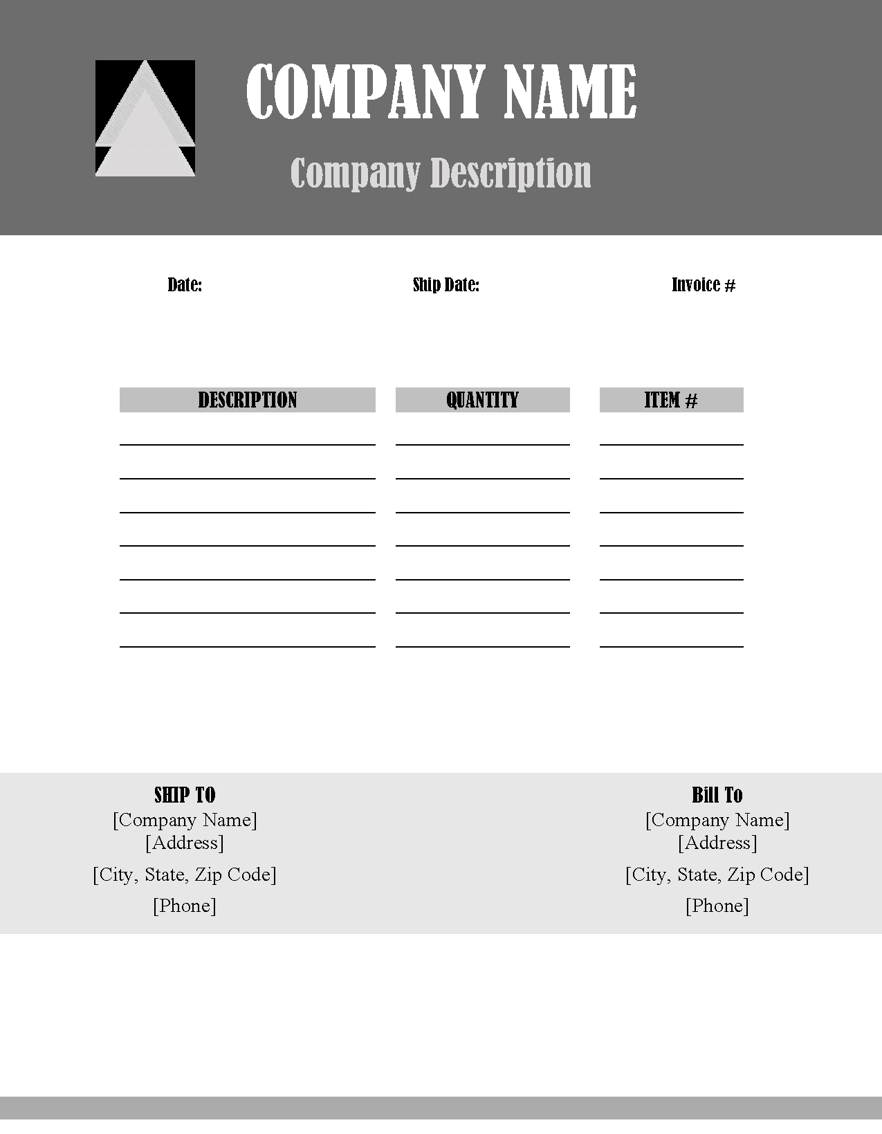 FREE Shipping Slip Template | Word, Excel & Editable PDF