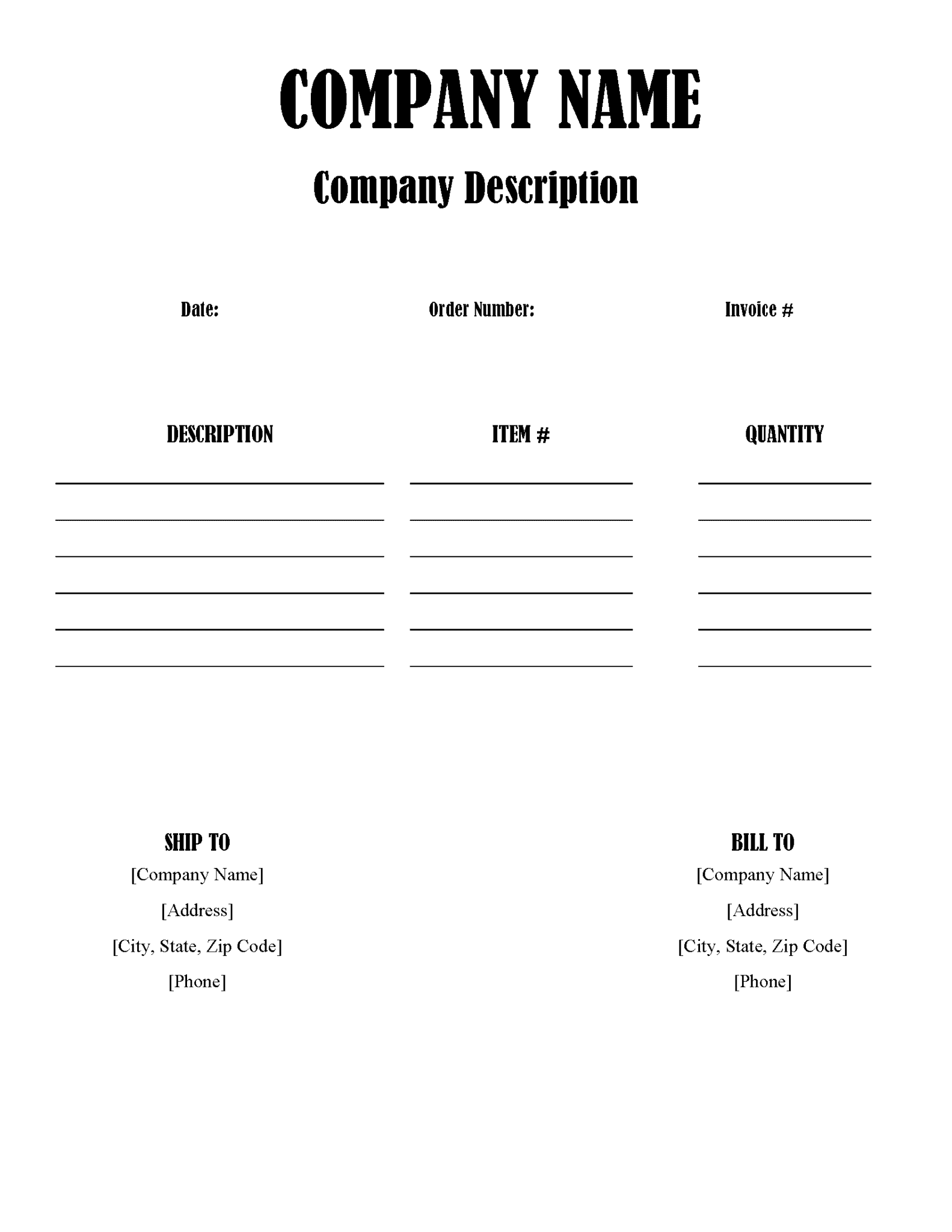 FREE Shipping Slip Template | Word, Excel & Typeable PDF