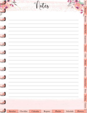 FREE Digital or Printable Wedding Planner | Wedding Spreadsheet