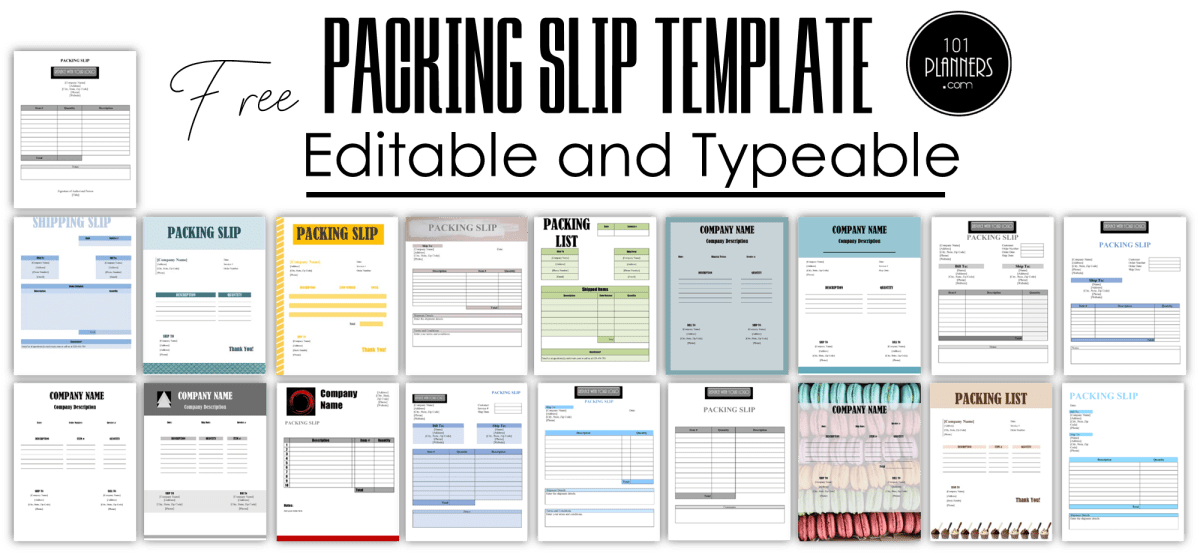 FREE Shipping Slip Template | Word, Excel & Typeable PDF