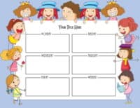 Kids Schedule Template | Customize Online and Print at Home