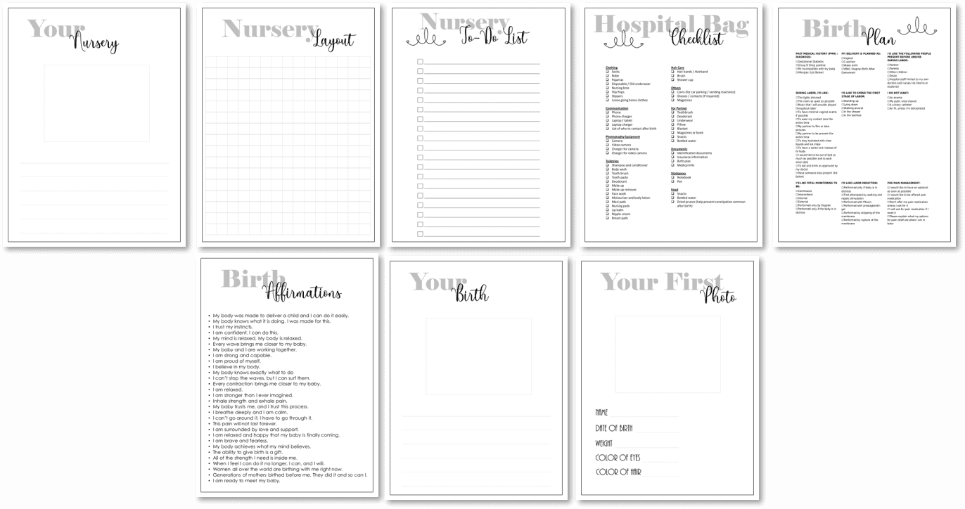 FREE Pregnancy Journal & Planner | Printable & Digital Version