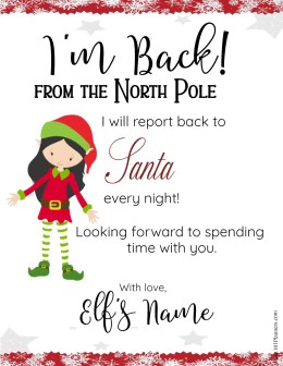 Elf On The Shelf Letterhead Elf On The Shelf Letters Images And
