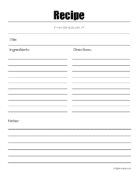 Free Recipe Template (Editable) | Edit Online / Word / PDF