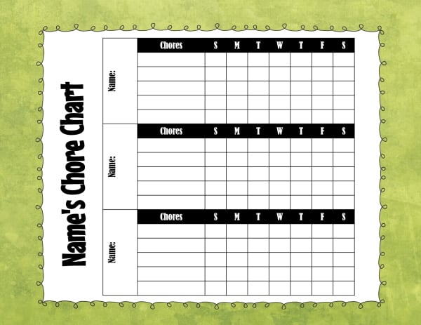 Age appropriate chores for 10 year olds with chore charts