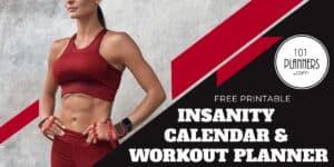 FREE Insanity Calendar & Planner | Instant Download