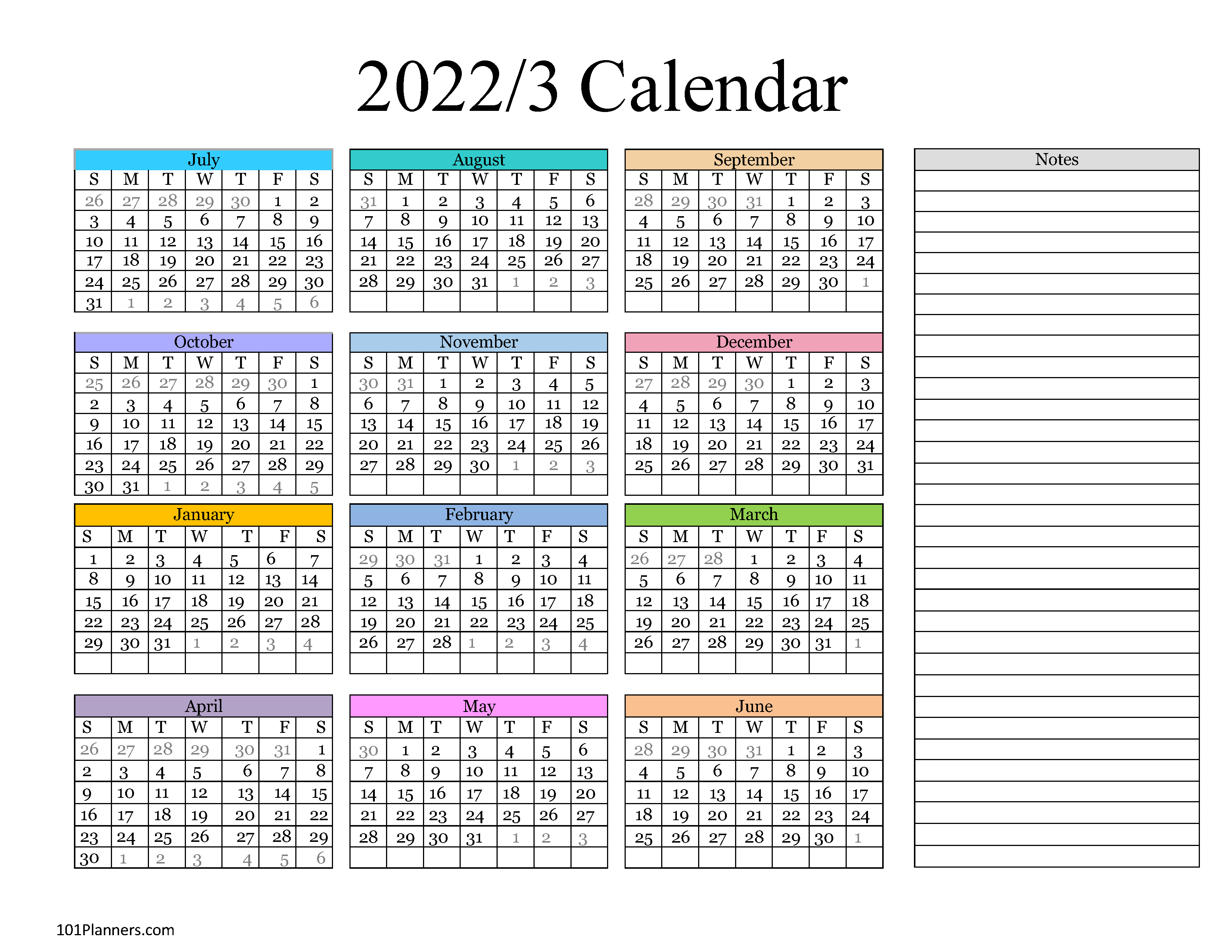 School Calendar Template | Excel, Word, Powerpoint, PDF, Png