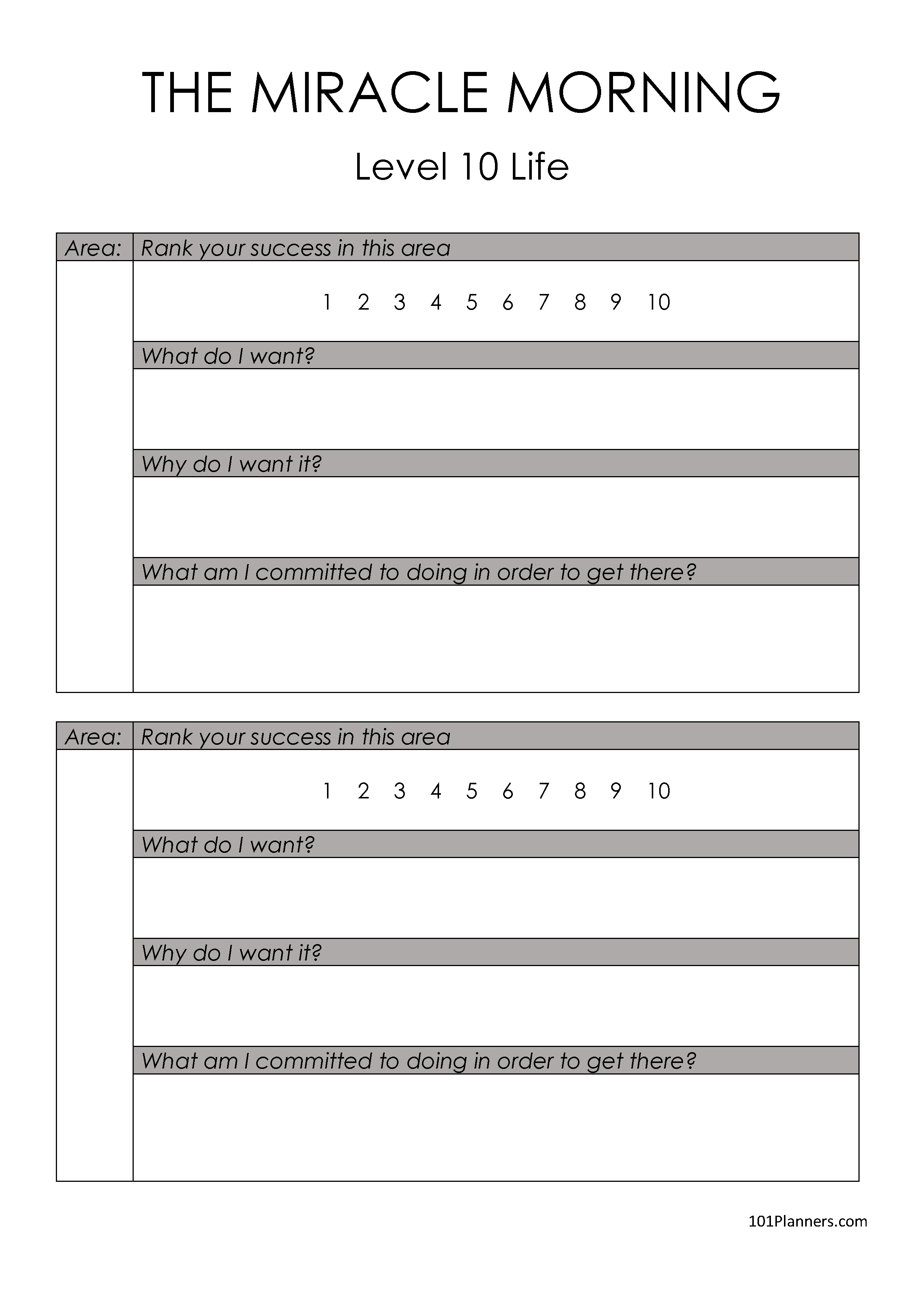 Miracle Morning SAVERS, Cheat sheets and a Journal