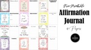 Free Editable Affirmation Journal Printable Digital Version