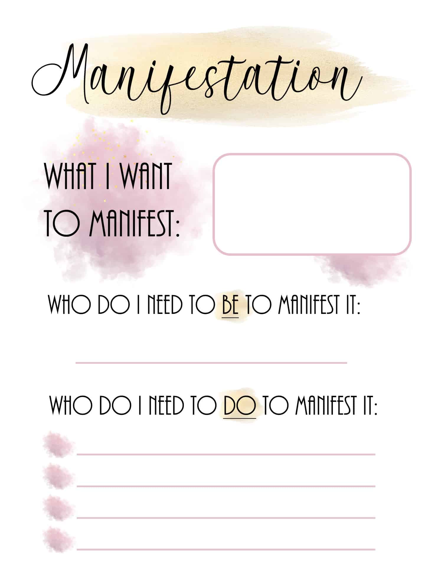 How to Write a Manifest List with a Free Template and Planner