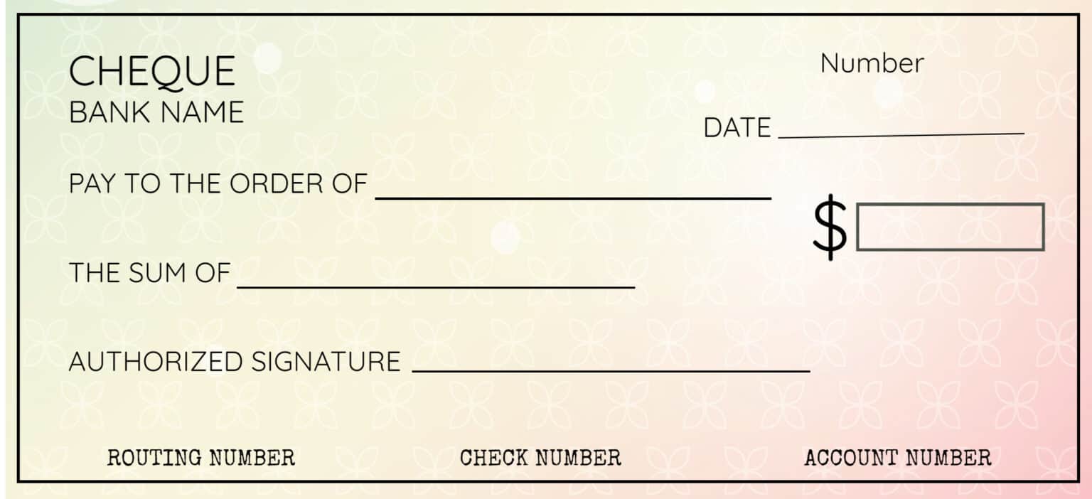 FREE Printable Check Template | Customize Online
