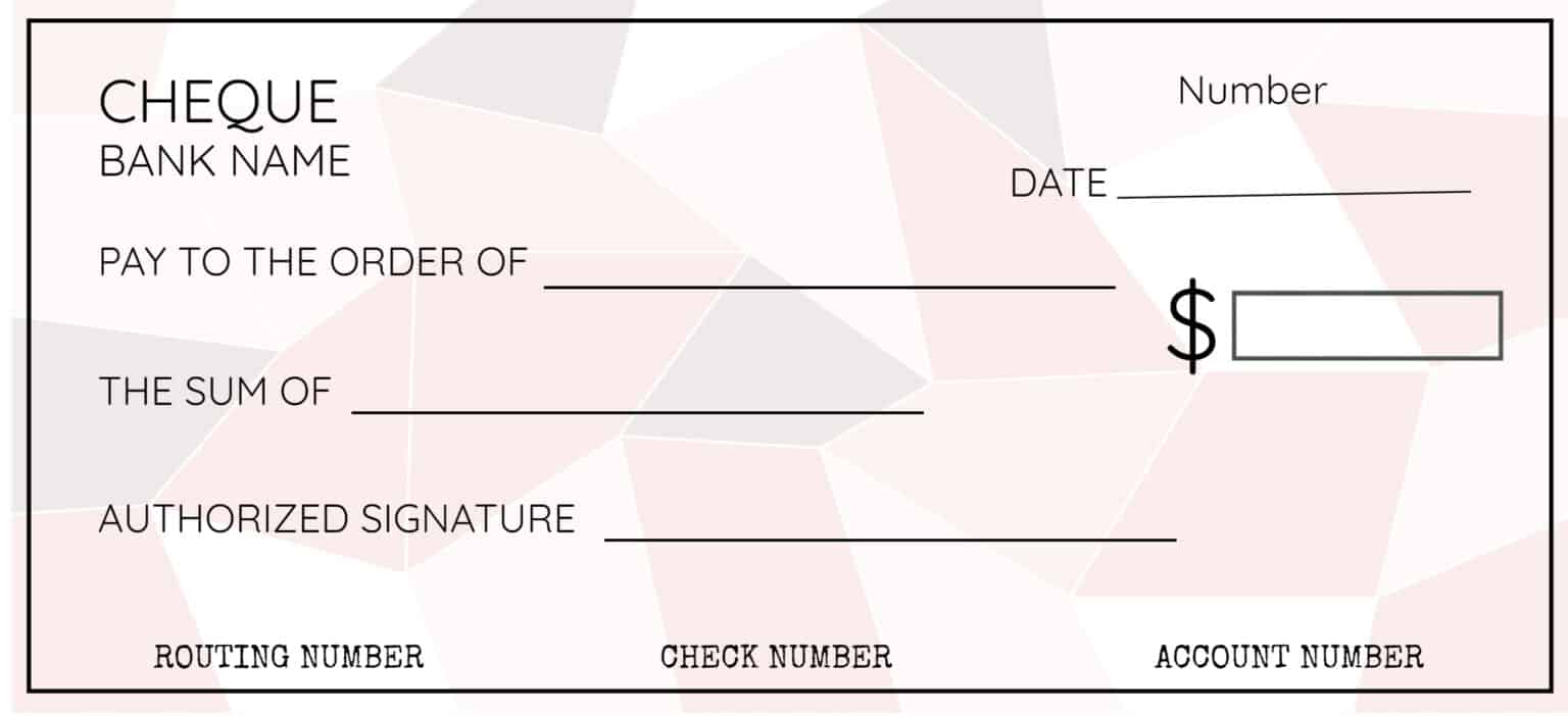 FREE Printable Check Template | Customize Online